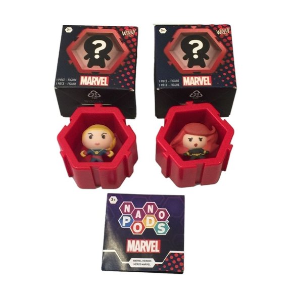 Marvel Nano Pods | Toys | Marvel Nano Pods Captain Marvel Black Widow ...
